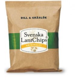 Svenska Lantchips Dill & Gräslök 200g